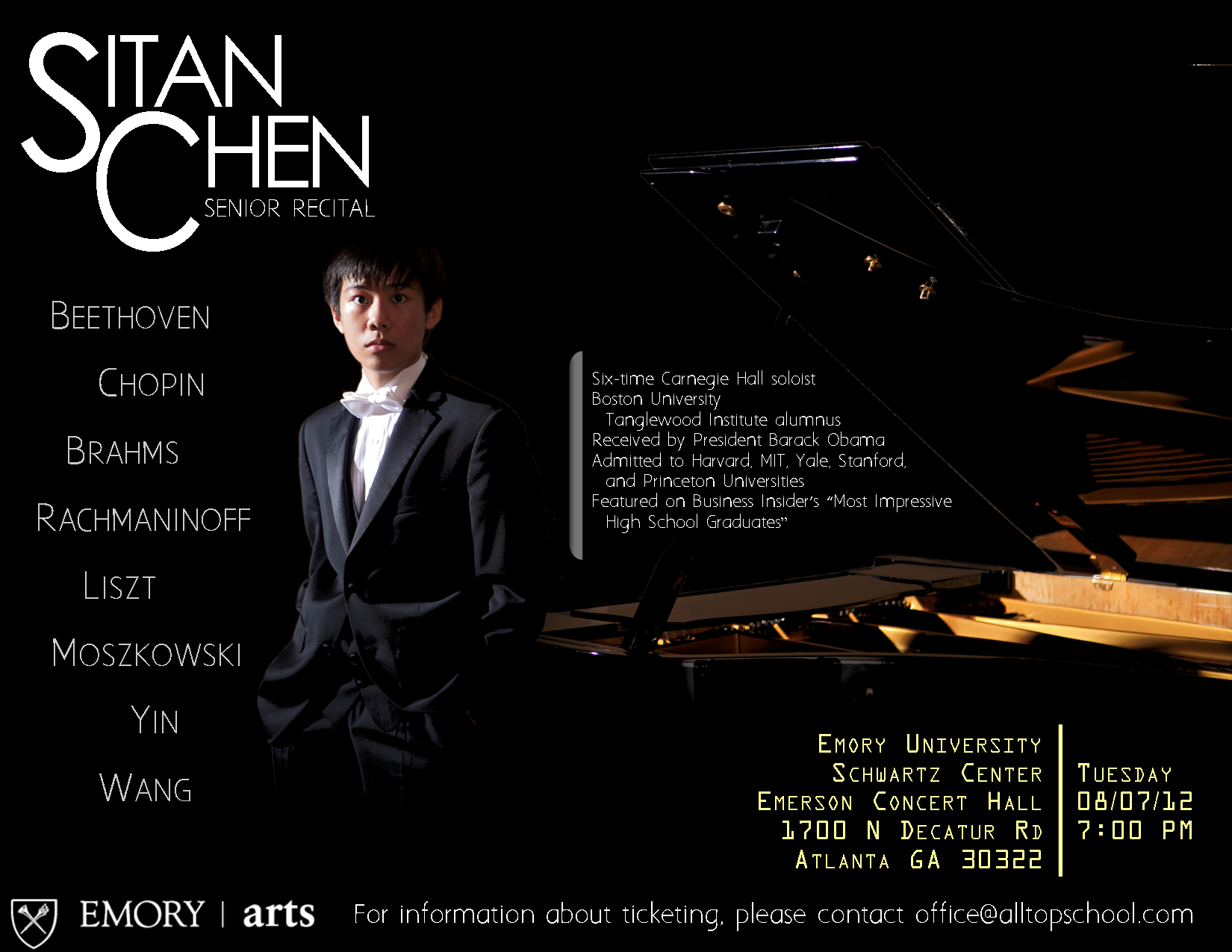 Sitan Chen's Piano Concert